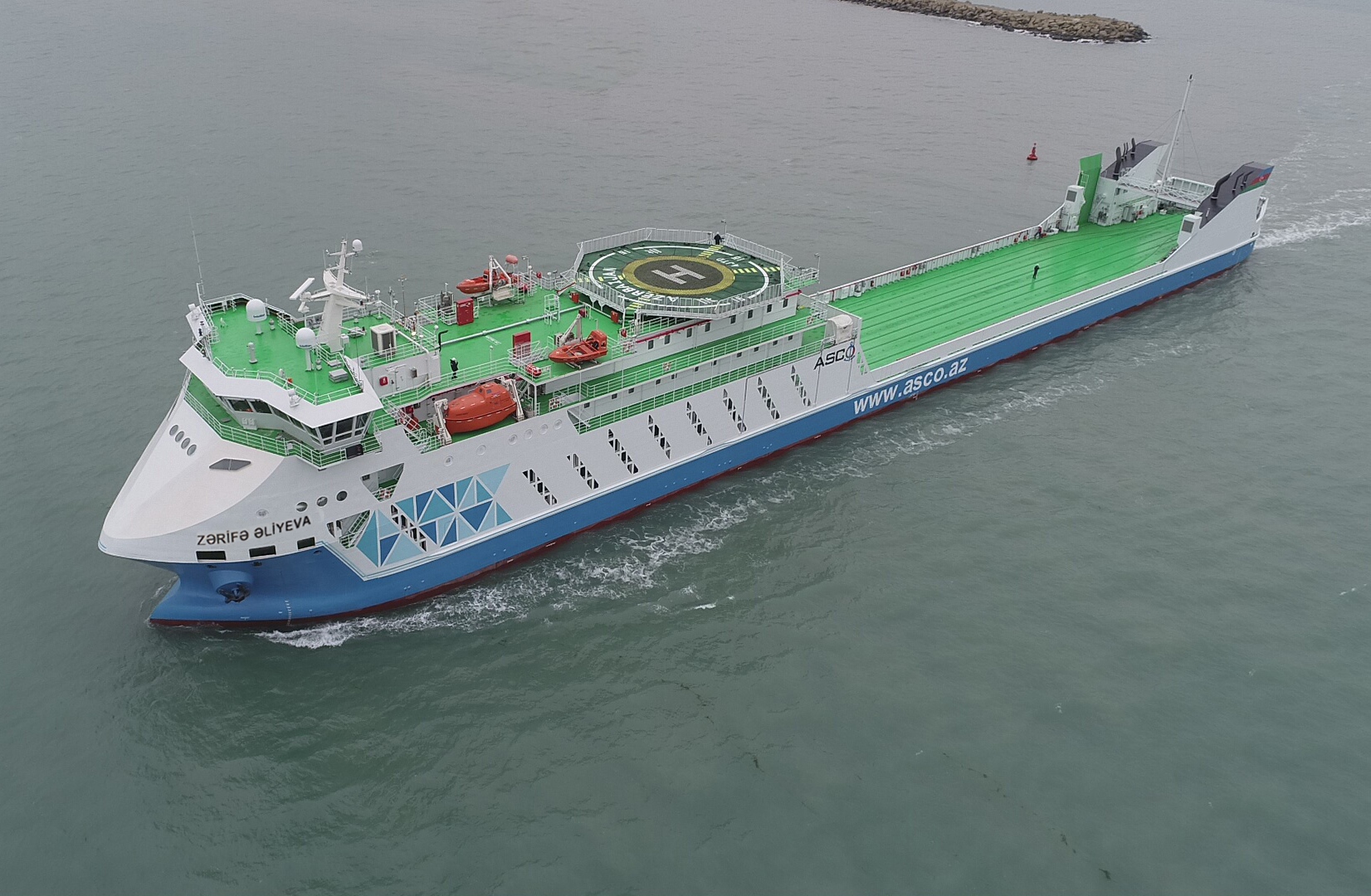 Zarifa Aliyeva - Car Railway Passenger Ferry - Baku Shipyard LLC